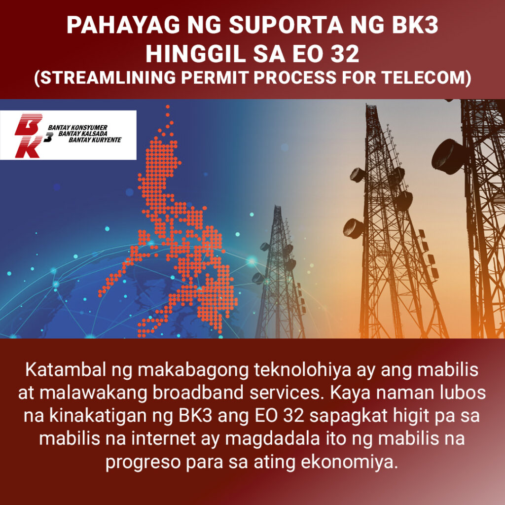Pahayag ng Suporta ng BK3 hinggil sa EO 32 Pahayag ng Suporta ng BK3 hinggil sa EO 32
